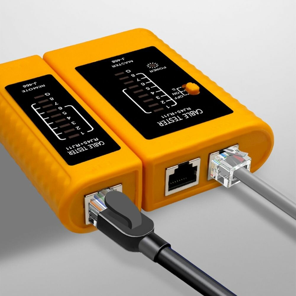 (P N S G) Тестер Сетевого Кабеля RJ45/RJ11 Для Инструментов Ремонта Локальных Сетей UTP CAT5