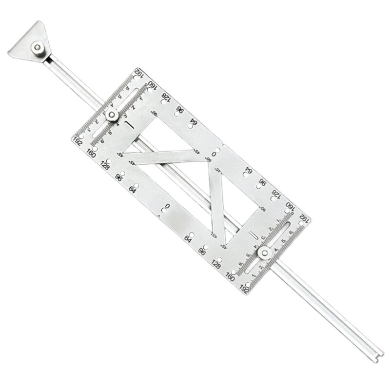 Регулируемый шаблон для разметки отверстий ручек дверей и ящиков