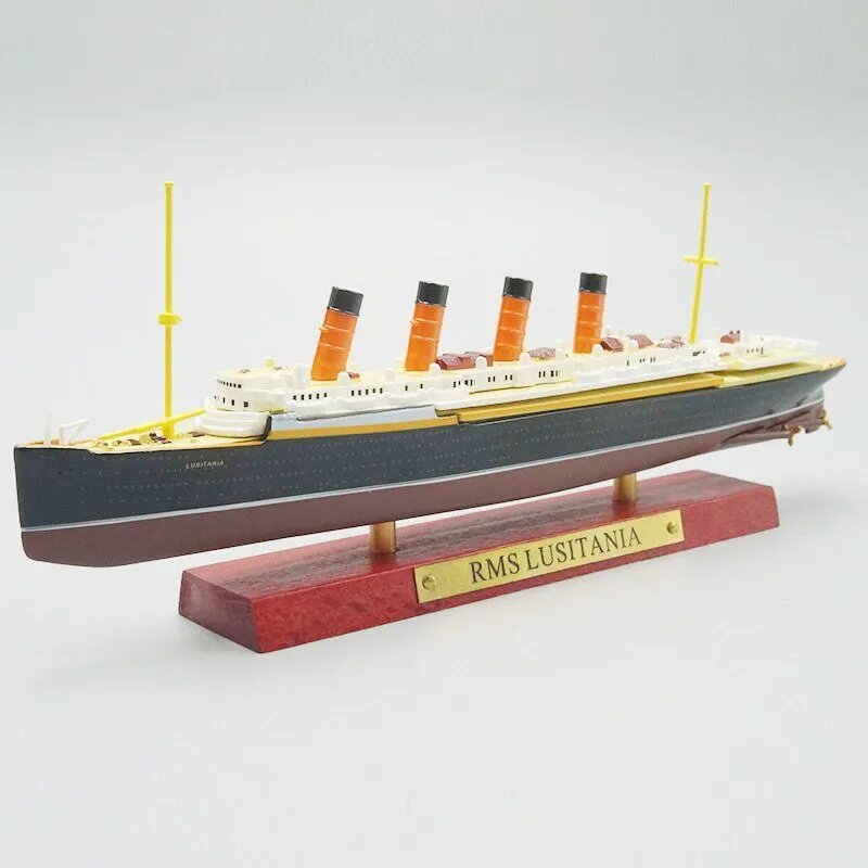 1:1250 Литой корабль модель игрушка RMS Lusitania Cruiser океанский лайнер