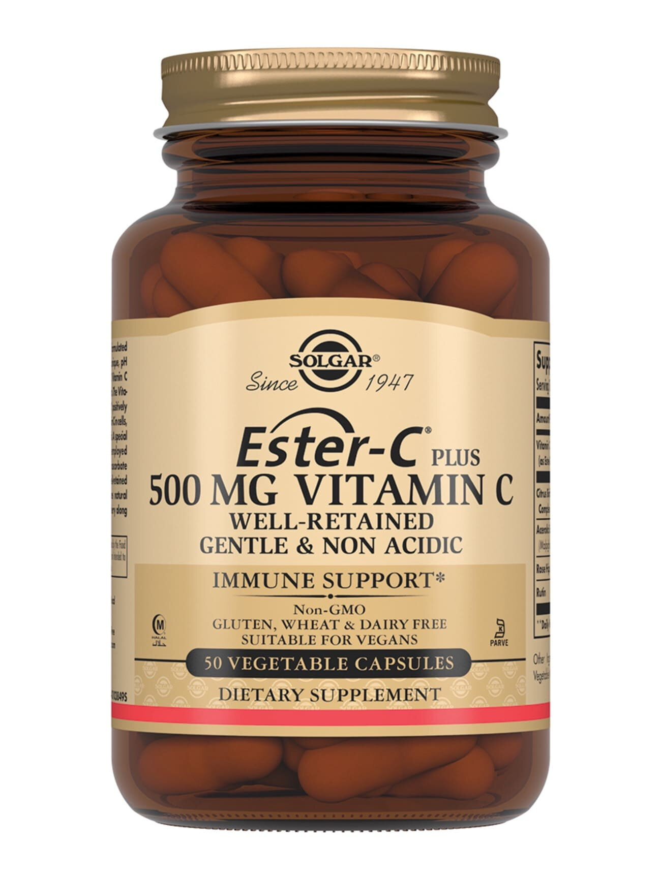 Solgar Ester-C Plus, Эстер-С Плюс Витамин С 500 мг Vitamin C 50 капсул