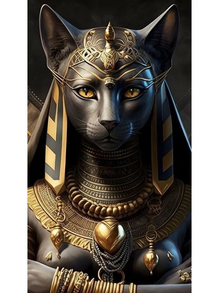 Алмазная Мозаика "Бастет" 40х50 См Алмазная Вышивка / Картина Стразами Подарков / Украшения