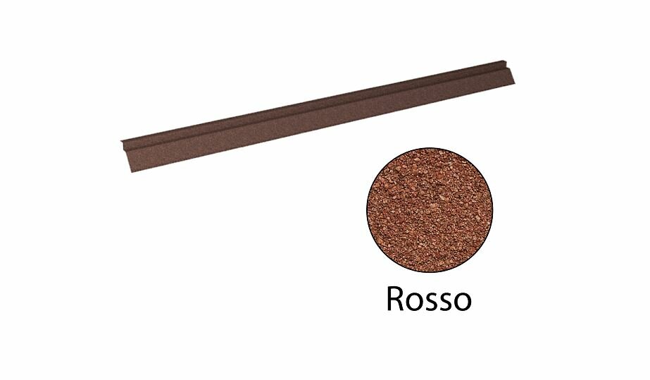 Карнизная планка GERARD 2000 ROSSO (201) для композитной черепицы, 1шт