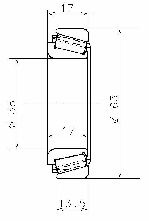 Подшипник МКПП RENAULT для BE JA3 JA5 JH3 JR5 RA0 38x63x17mm SNR EC.41025. H106