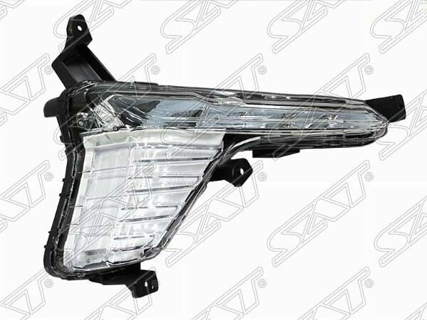Фара противотуманная SAT ST-321-2018LLD слева, LED, ДХО Hyundai Sonata 17-19