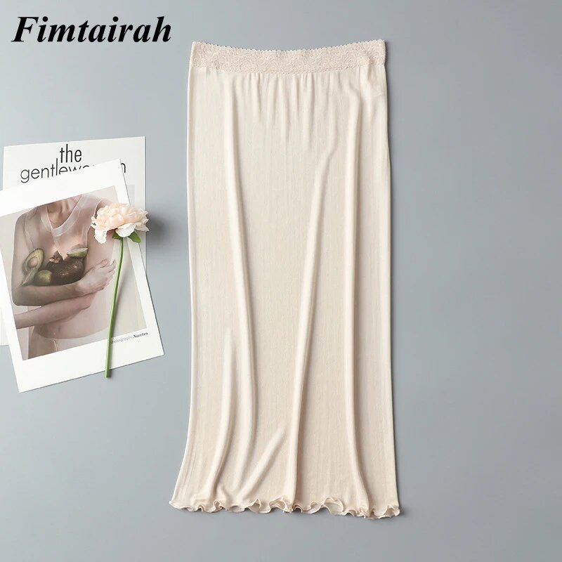 Fimtairah 6A шелковые комбинация Белый, M, 1