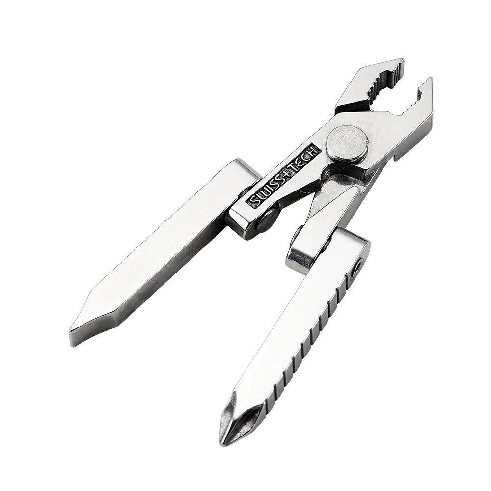 Мультитул Swiss Tech 19 в 1, 6 in 1, нержавеющая сталь