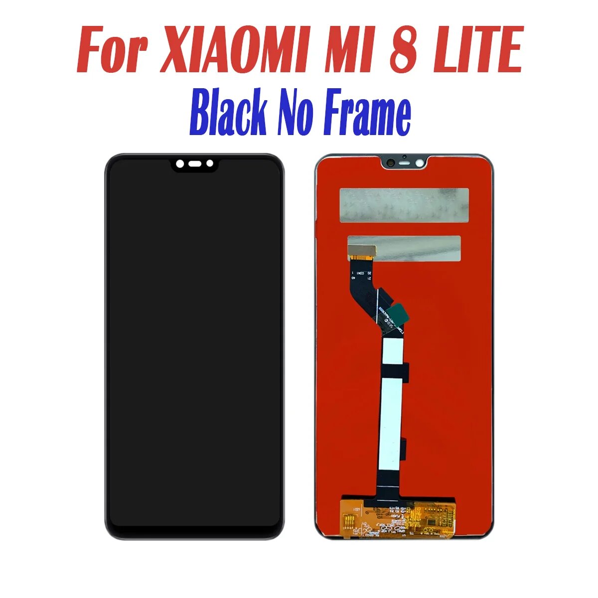 Экран Xiaomi Mi 8 Lite, Черный, No Frame