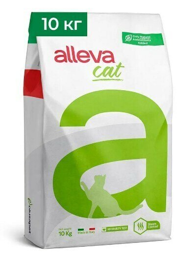 Сухой корм для кошек ALLEVA EQUILIBRIUM SENSITIVE FISH ADULT CAT для взрослых кошек с рыбой ,10кг