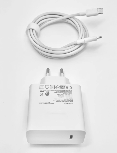 Блок питания Huawei Type-C, 65W (5V-2A, 9V-2A, 12V-2A, 15V-3A, 20V-3.25A) с вилкой, (USB-C кабель в комплекте), белый, ORG