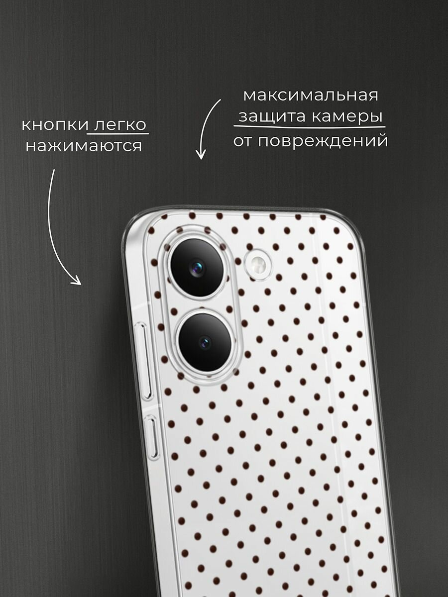 Силиконовый чехол на Poco X8 Pro / Поко X8 Про с принтом Ушки котика — фото 1