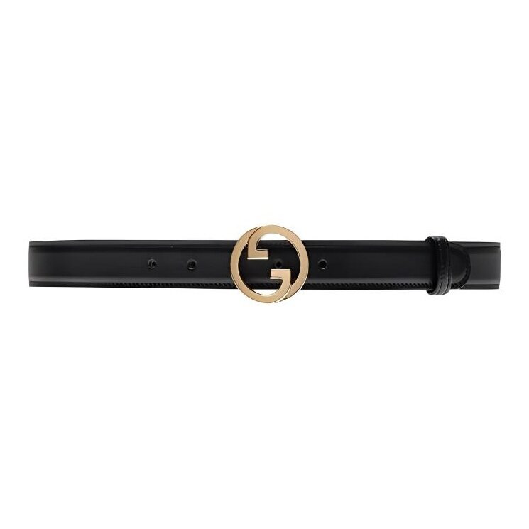 GUCCI Blondie Кожаные ремни Унисекс Черный Ширина корпуса 3 см 85