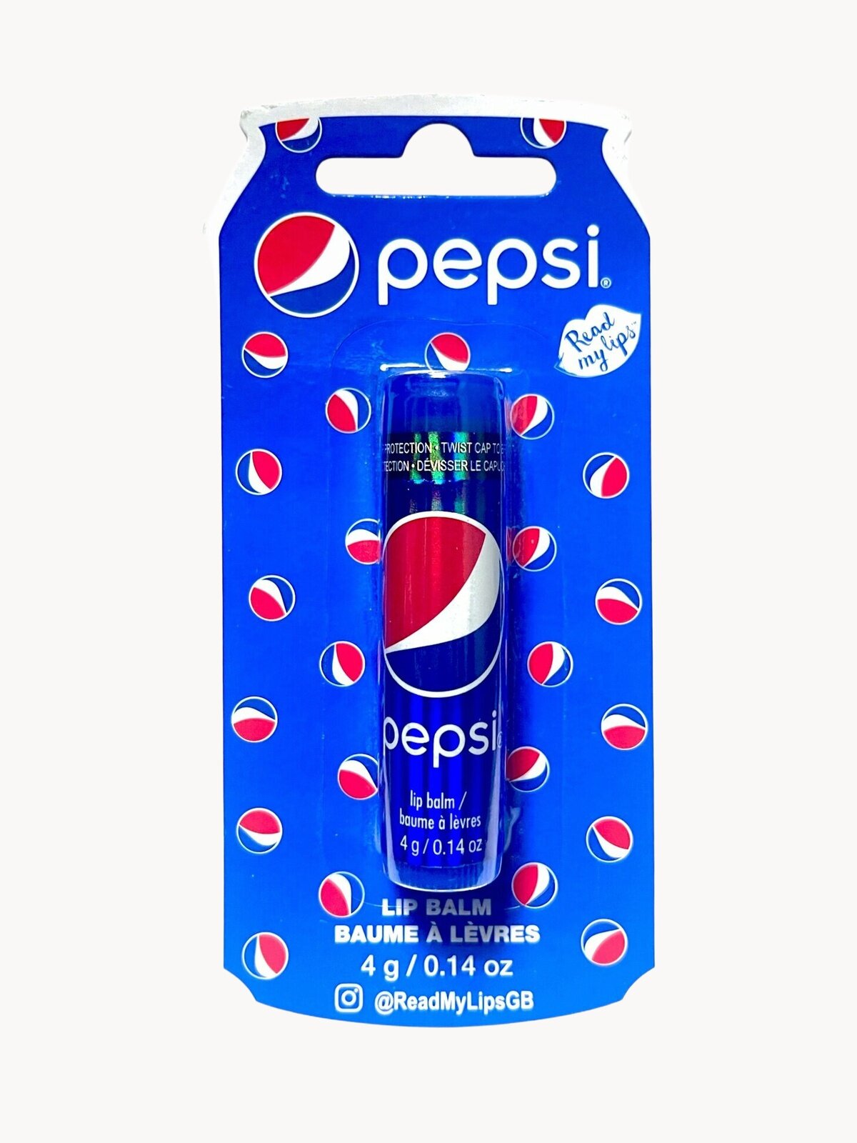 Бальзам для губ "PEPSI Оригинал", увлажнение, питание, SPF-защита, синий