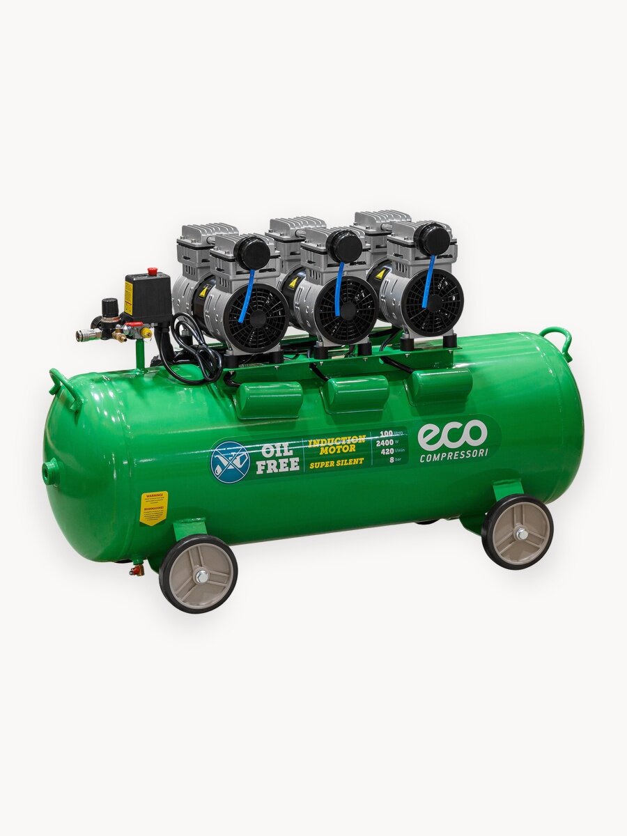 Компрессор воздушный безмасляный ECO AE-100-OF1 100 л (EC2610-1)
