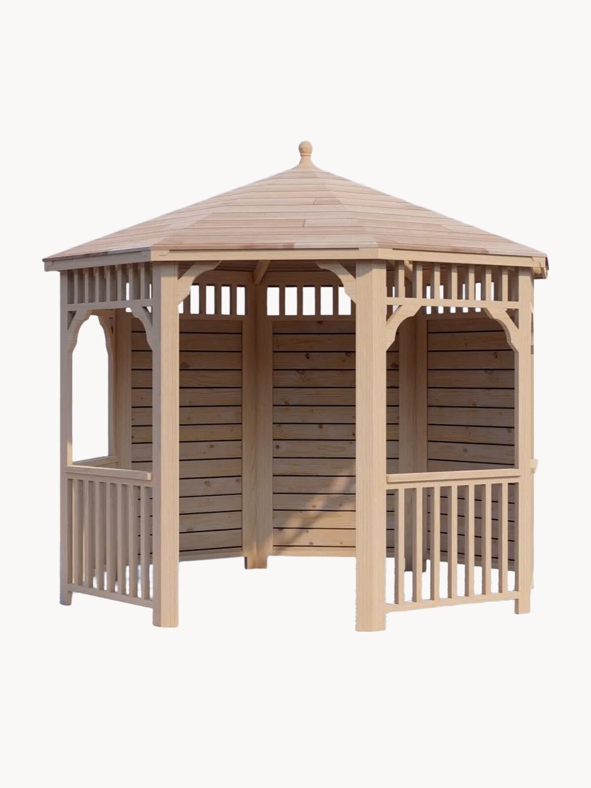 Комплект для самостоятельной сборки Беседки Виктория d 3 (полузакрытая, без пола)