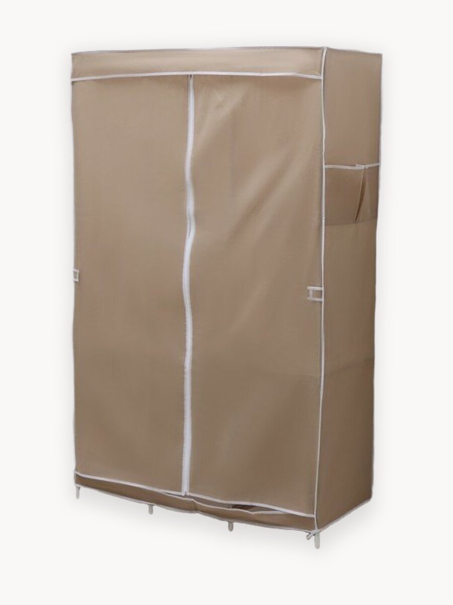 Шкаф тканевый каркасный, складной LaDоm, 103×45×165 см, цвет бежевый