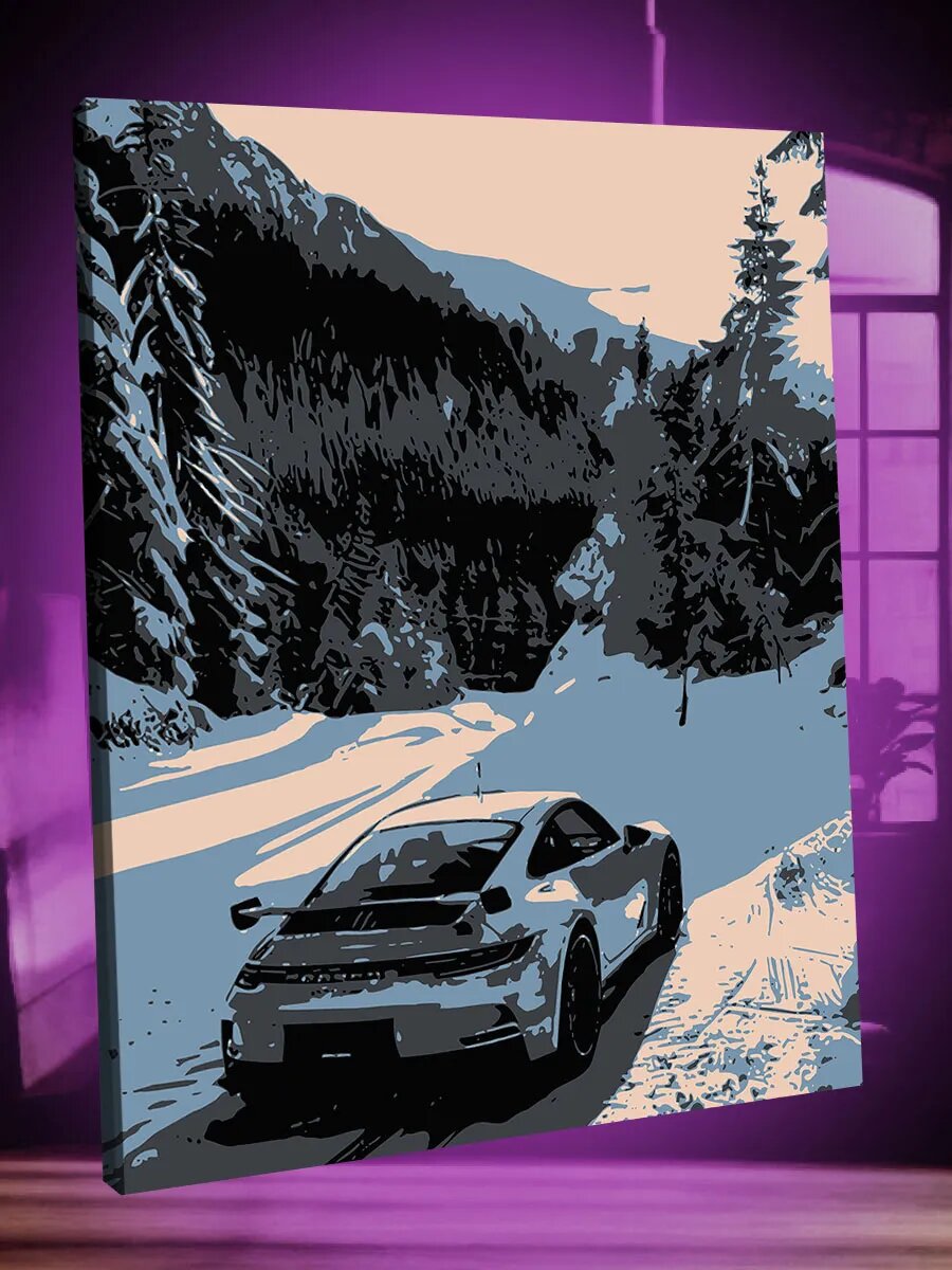 Картина по номерам Porsche