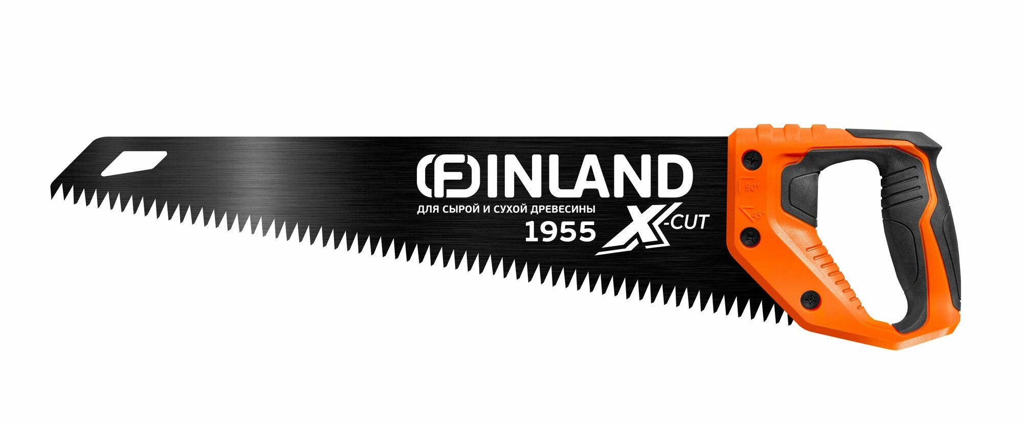 Ножовка по сырой древесине 450 мм, двухкомпонентная рукоятка, 4 TPI, арт.1955