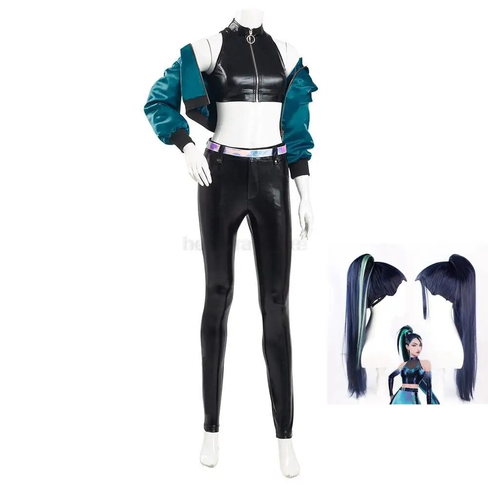 Косплей костюм LOL KDA Kaisa L, Costume And Wig
