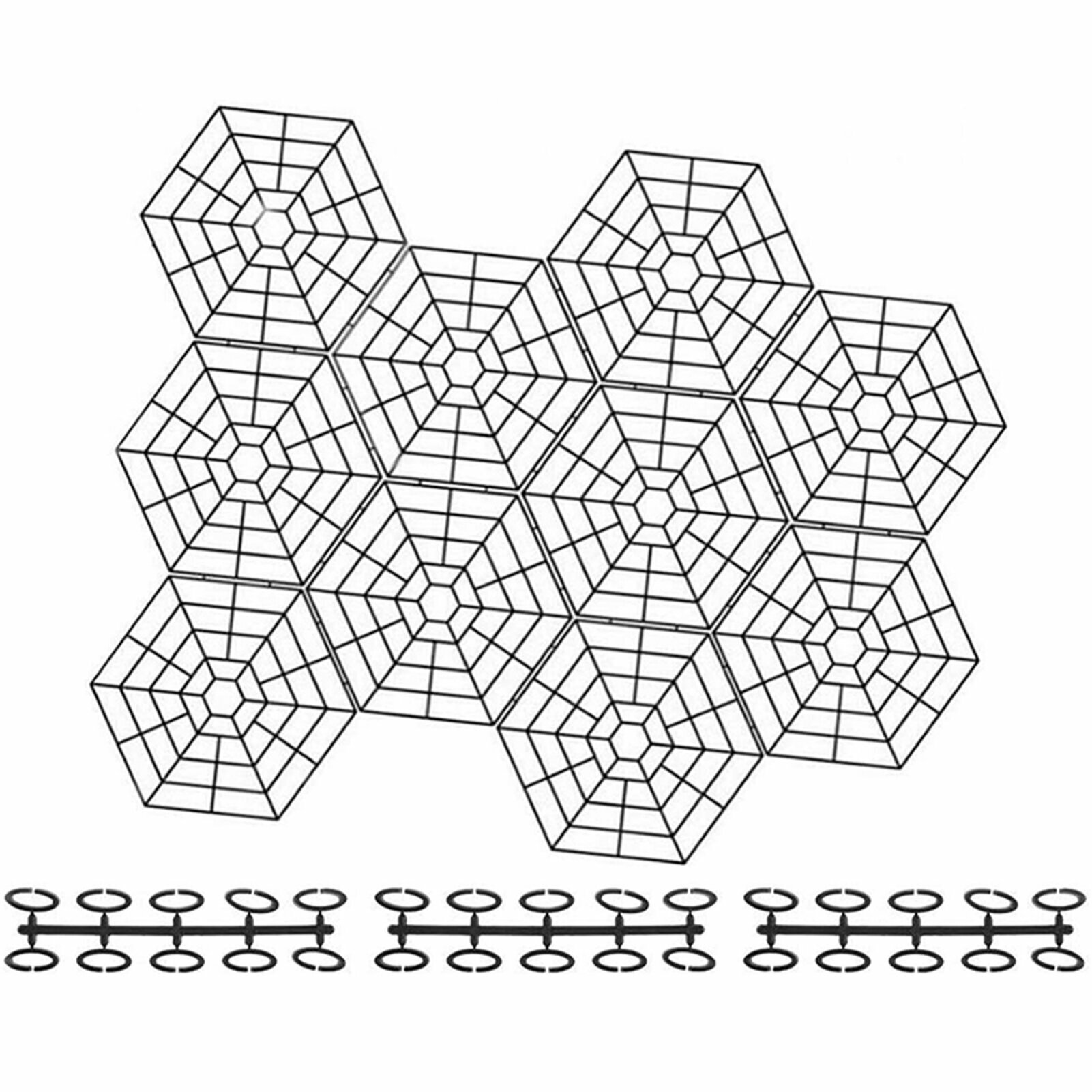 Соединяемая ромбовидная сетка для защиты рыбы, сетка для пруда 1/2 дюйма x 10 футов, безопасная для рыбы сетка