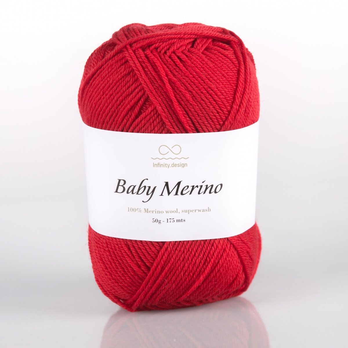 Пряжа для вязания Infinity Design Baby Merino (4219 Red) 1 моток 50 г/175 м
