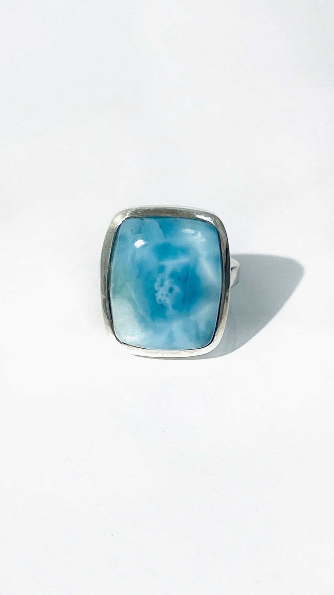 Кольцо-кулон, ларимар