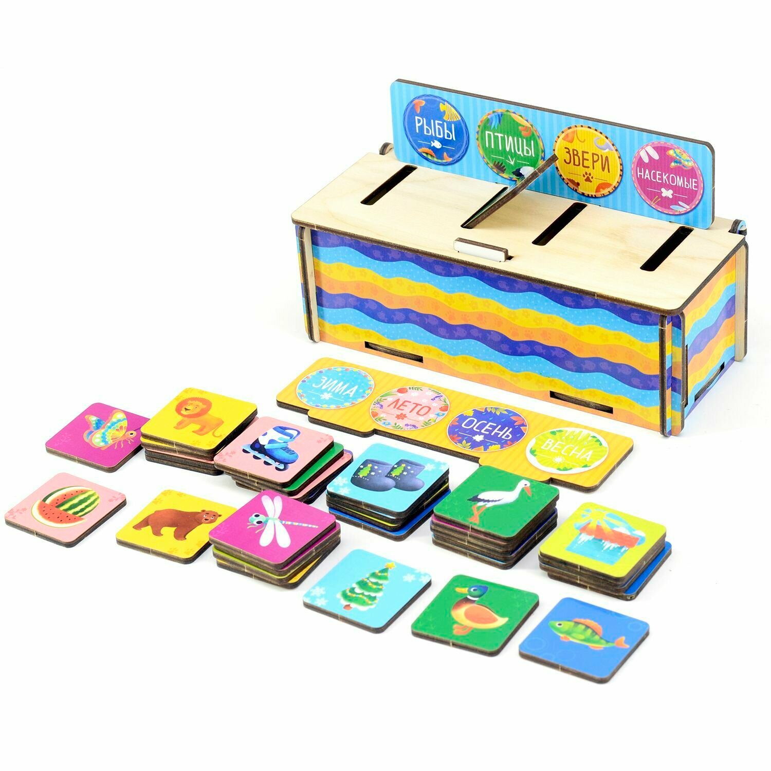 Игровой набор карточек для детей PAREMO Сортер "Природа" PE720-88
