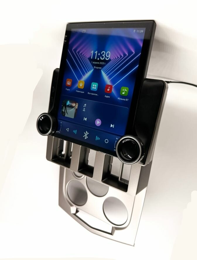 Большая магнитола Tesla Drive One 4/64 с крутилками Renault Logan 1 2004-2009