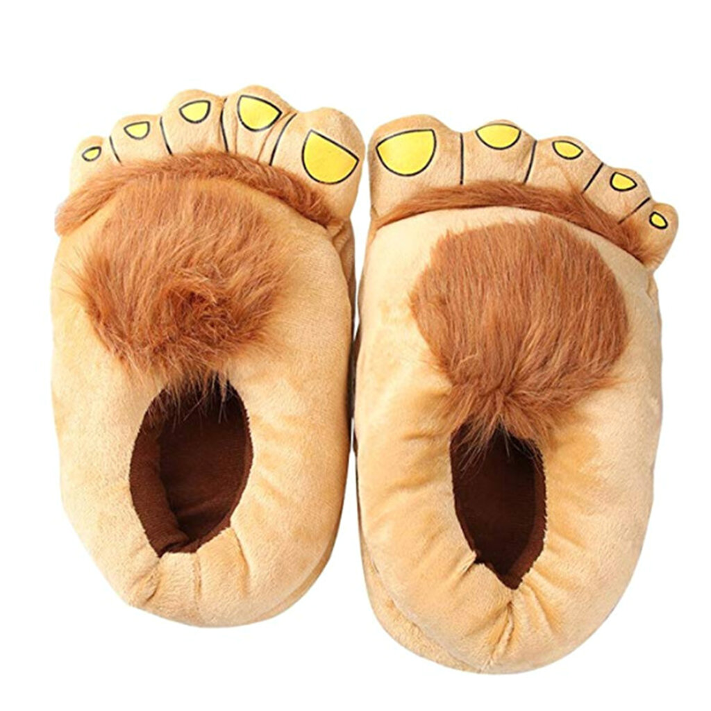 Men's Big Feet Furry for Adventure Slippers Comfortable Novelty Warm
