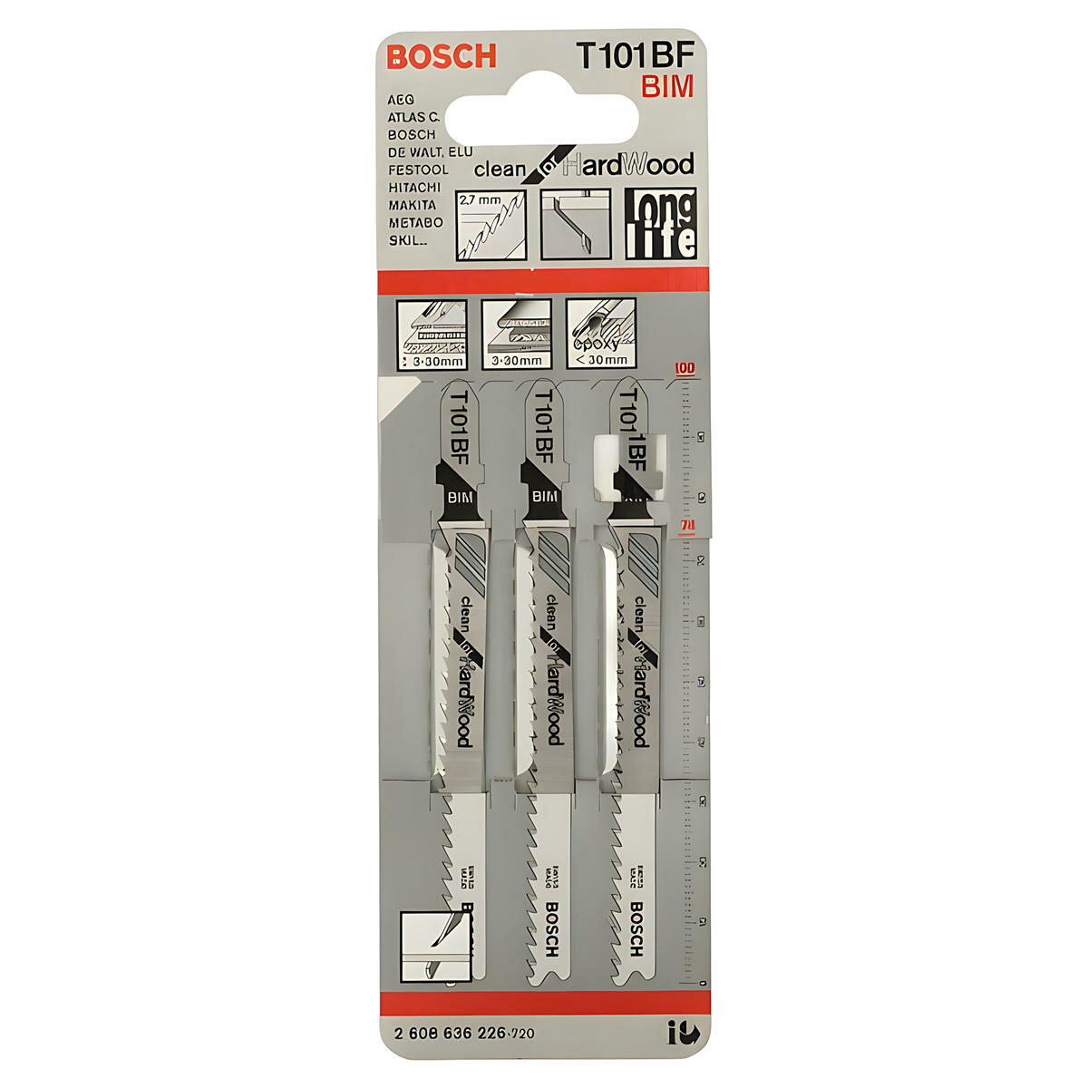 Полотно пильное T 101 BF BIM (3 шт.) BOSCH 2608636226