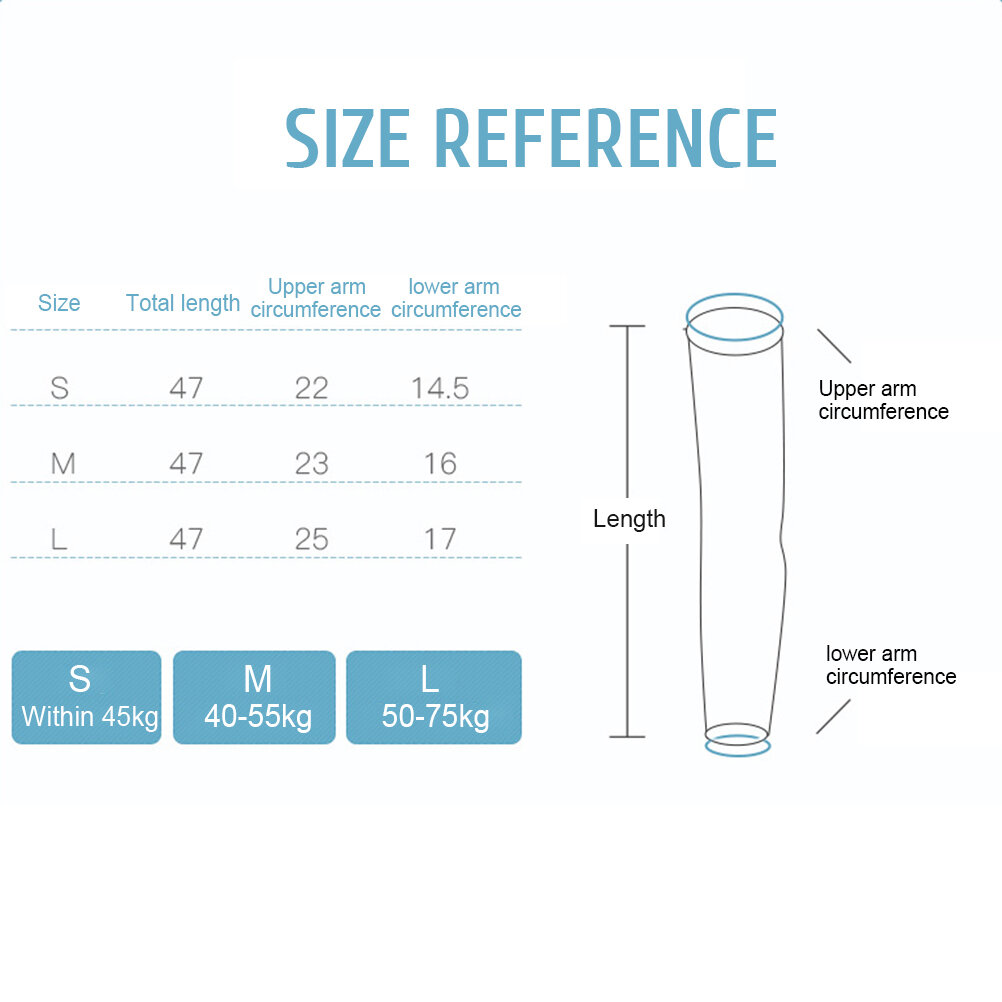 1 пара нарукавников для женщин и мужчин, нескользящие рукава из ледяного шелка для защиты от солнца на ладони, для езды на велосипеде, игры в гольф, рыбалки, пешего туризма, бега