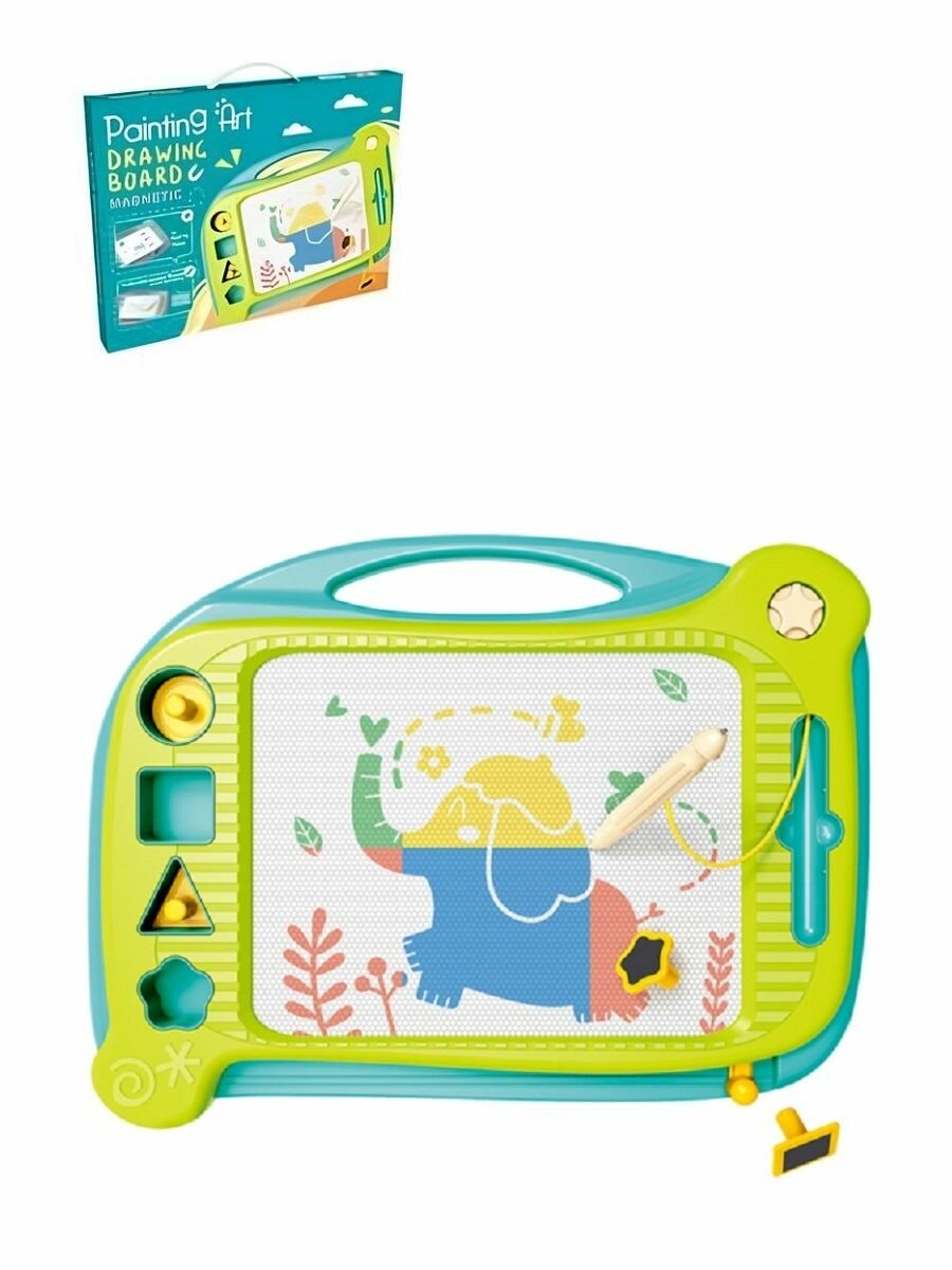 Цветная магнитная доска для рисования детская со стилусом, поле для рисования: 24,5 х 19 см
