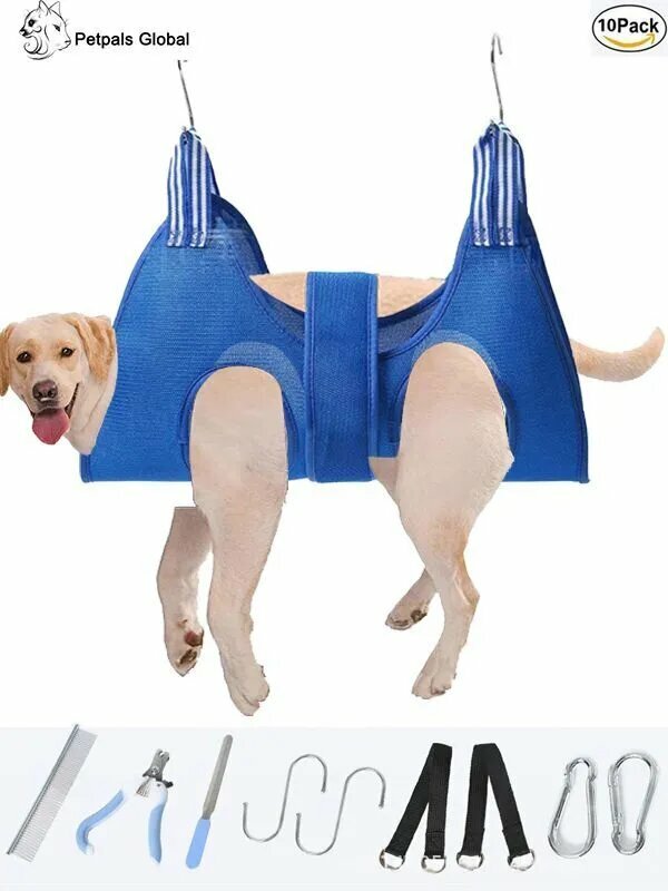 Гамак для груминга "Гамак для стрижек", для собак и кошек, с набором для стрижки когтей