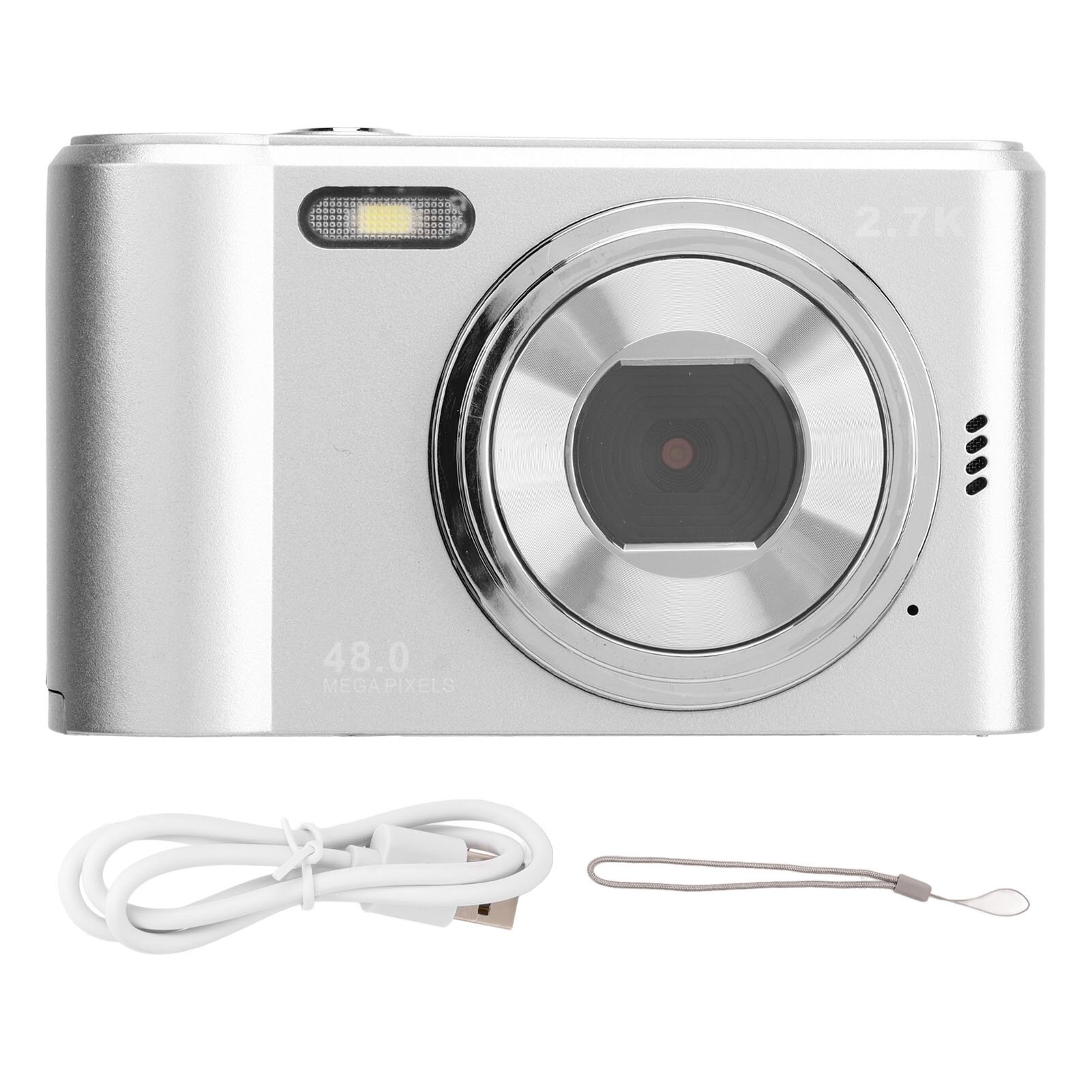 2.4in Digital Camera 48MP 1080P 8X Zoom Selfie Anti Shaking for Teens Students Boys Girls Seniors