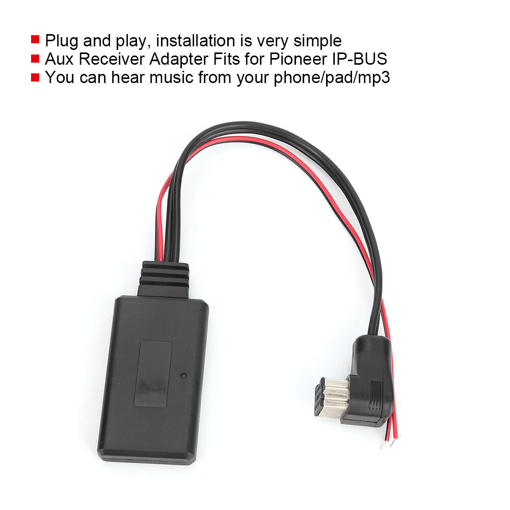 Адаптер автомобильного аудиоприемника Aux, совместимый с Bluetooth 4.1+ EDR, подходит для Pioneer IP BUS