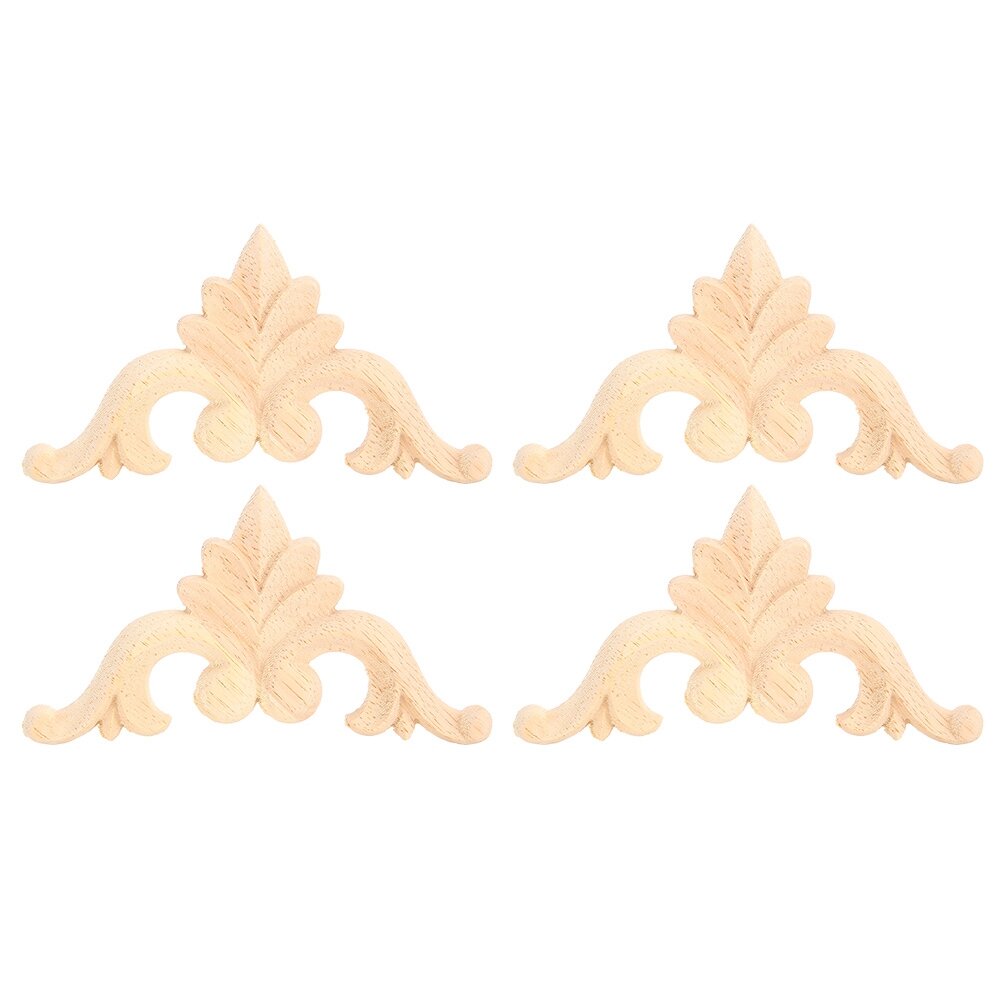 4 шт, резная деревянная резная угловая накладка, аппликация, сделай сам, мебель, декор для домашней двери