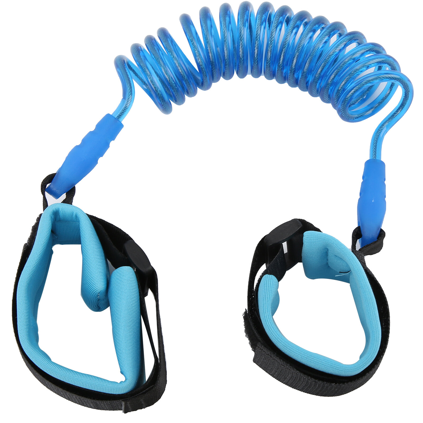 Детский поводок на запястье с защитой от потери, детский регулируемый безопасный ремень безопасности на запястье для мальчиков и девочек, синий, 1,5 м/59,1 дюйма