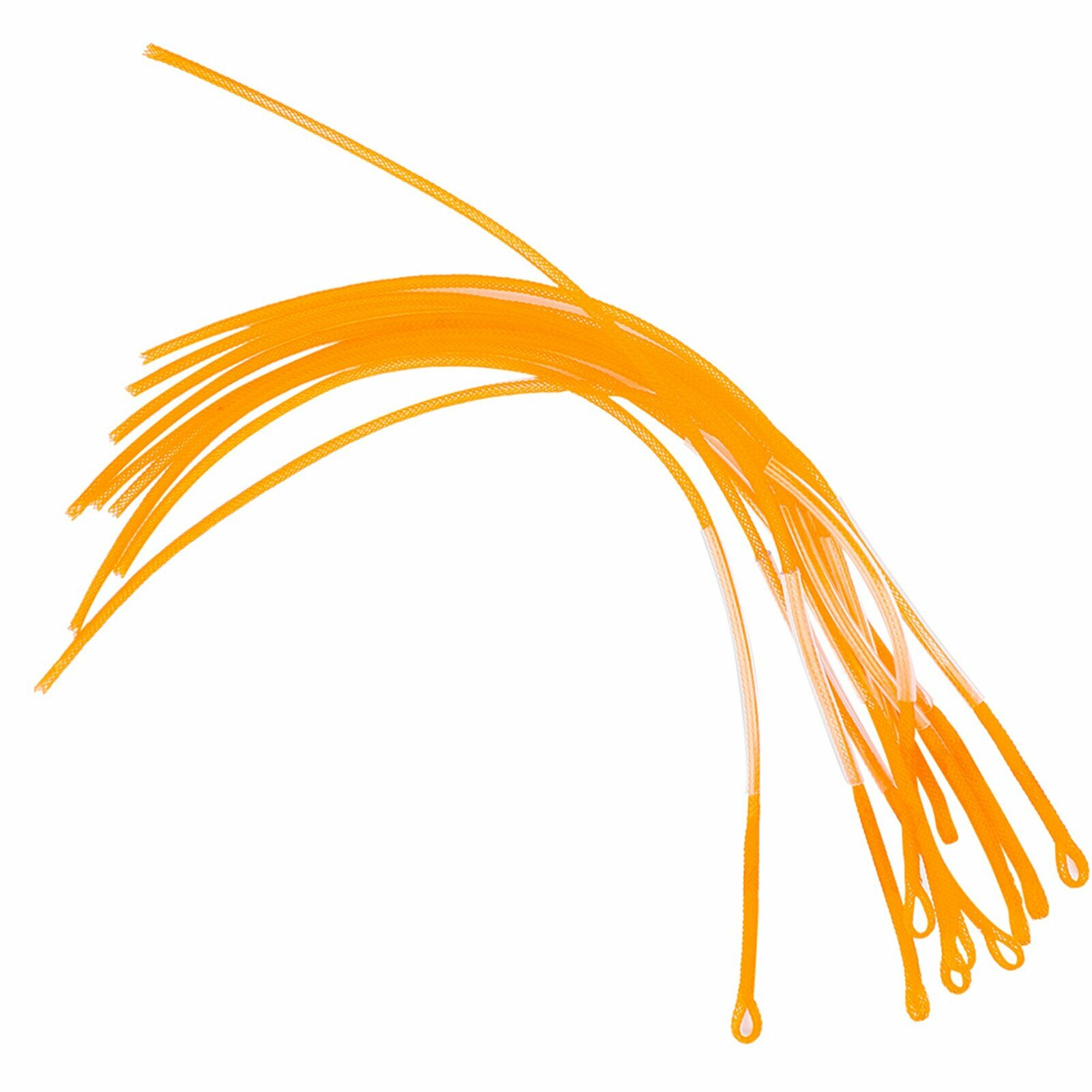 10PCS Yellow 30LB Fishing Loops Connector Fly Loop Line Fishing Tackle Accessory из нейлона для подвесок крючков и леадеров при ловле рыбы