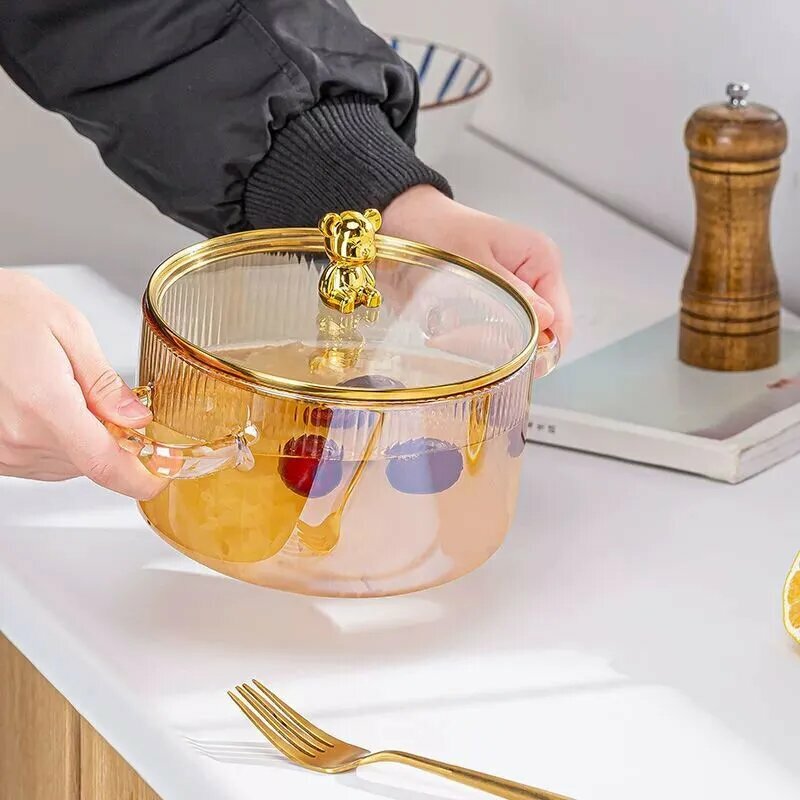 Кастрюля, Стекло, 1,6 л