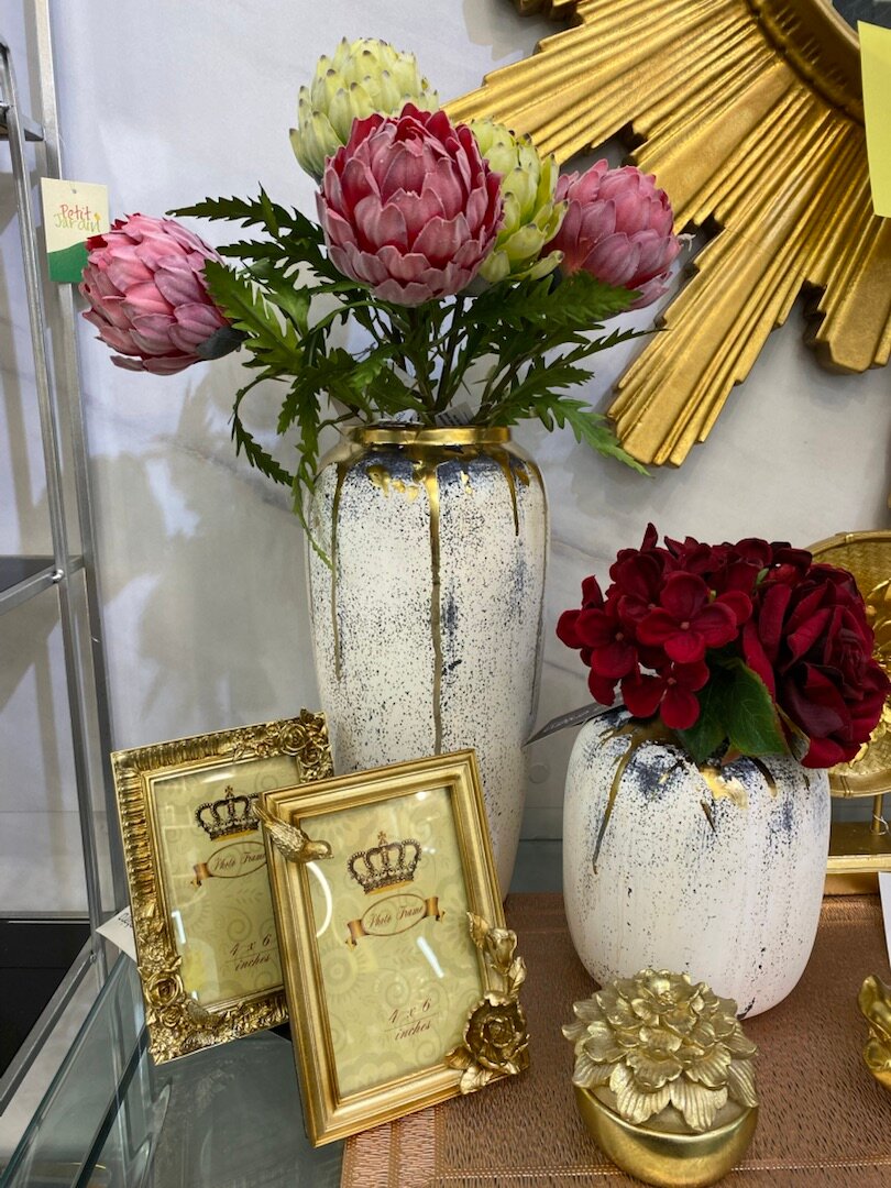 Цветок декоративный Артишок Casaentera CE02-795377 розовый 200х200х500h