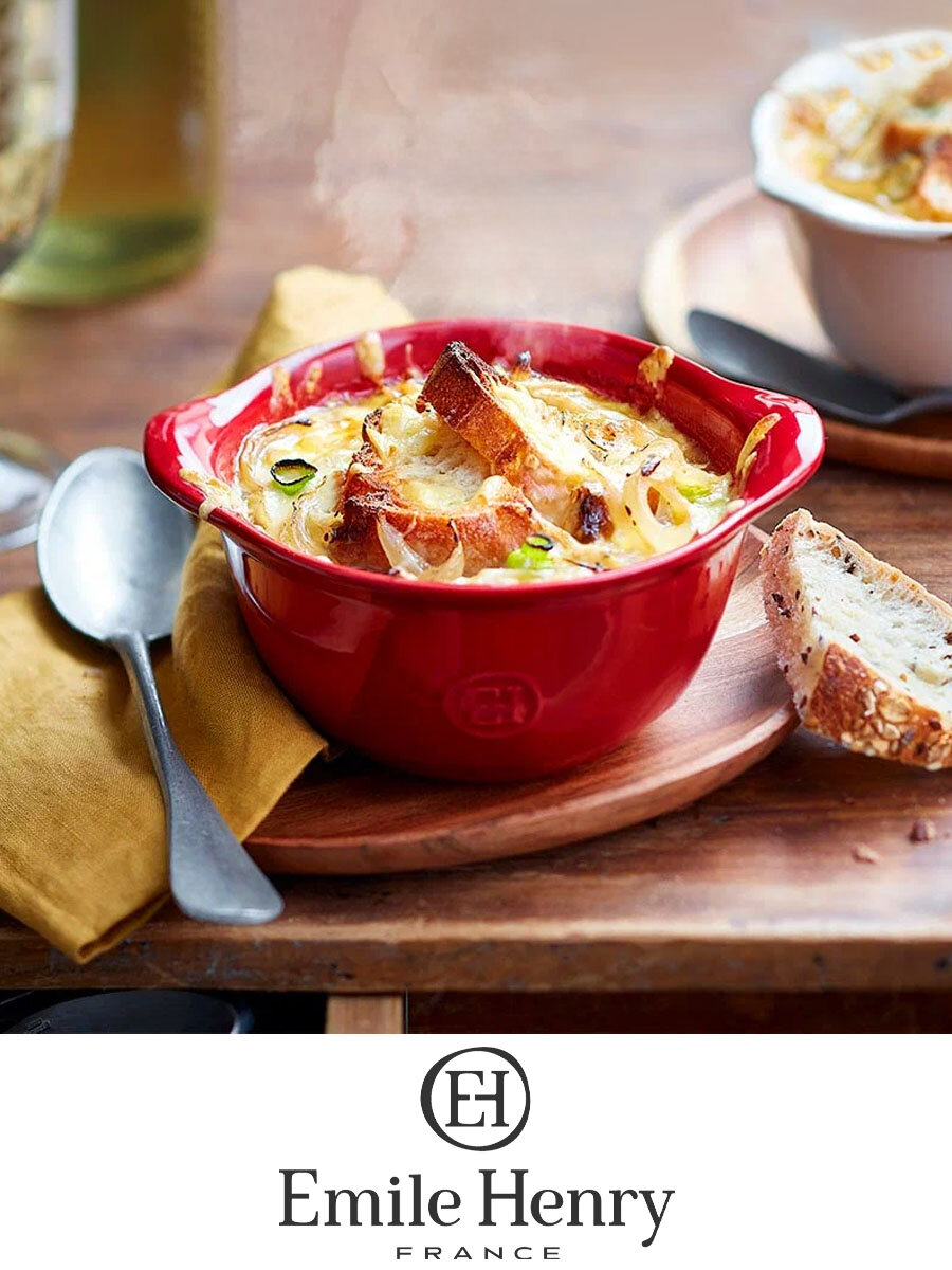 Пиала для запекания и сервировки Emile Henry, цвет гранат, керамическая, 640 мл