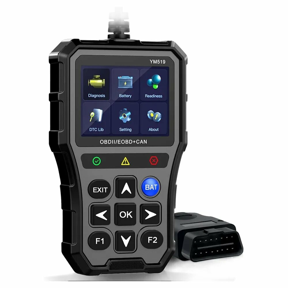 KNOW EASY-Сканер YM519 OBD2 Для Автомобиля, Проверка Двигателя, Считыватель Кодов Неисправностей
