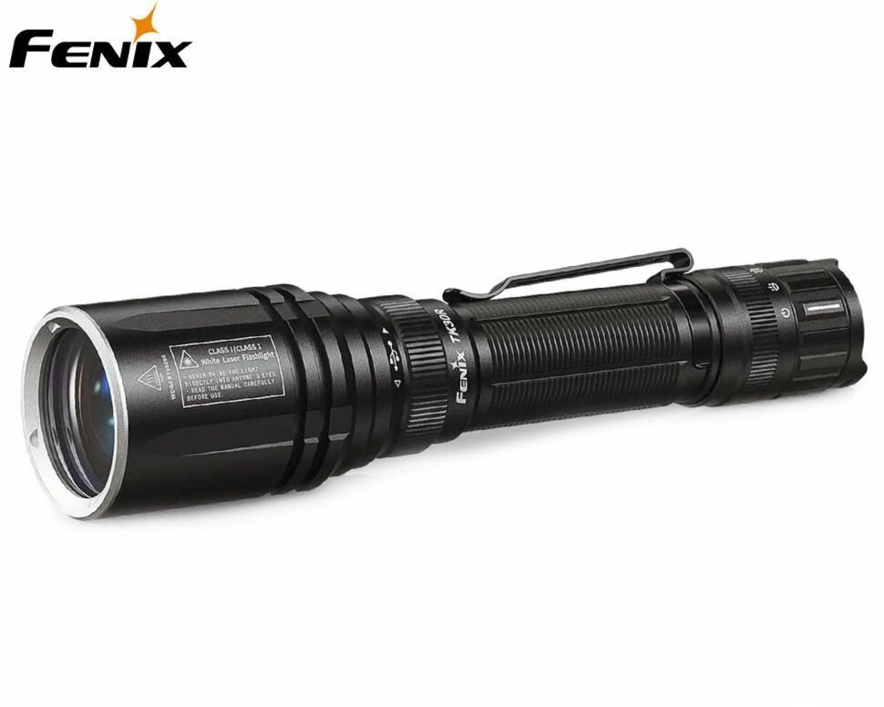 Лазерный дальнобойный фонарь Fenix TK30R, 21700, 1500 метров, 500 люмен (Комплект)