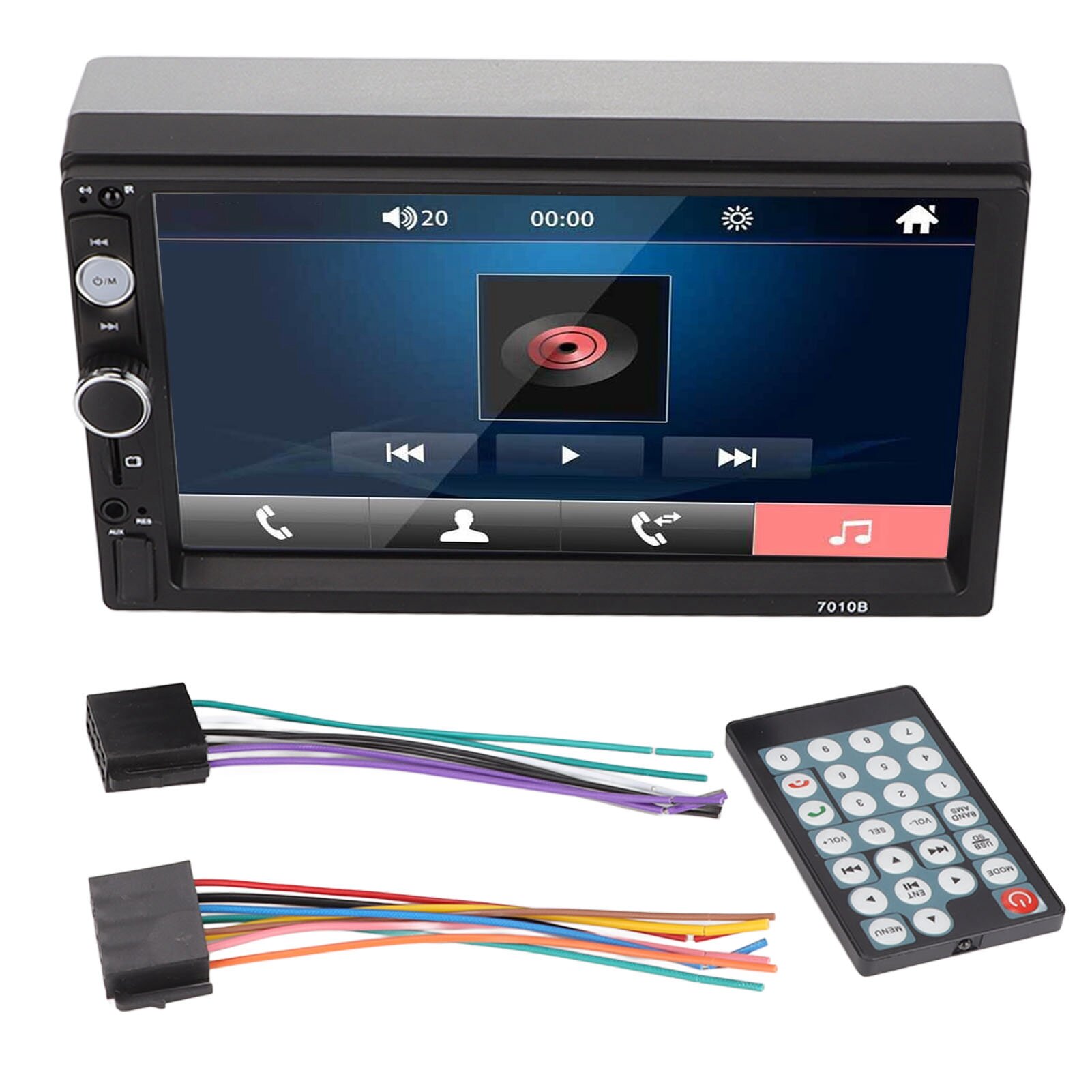 7in Car MP5 Player Multimedia Stereo Receiver Bluetooth зеркальный зеркальный зеркал с удаленным управлением для Android