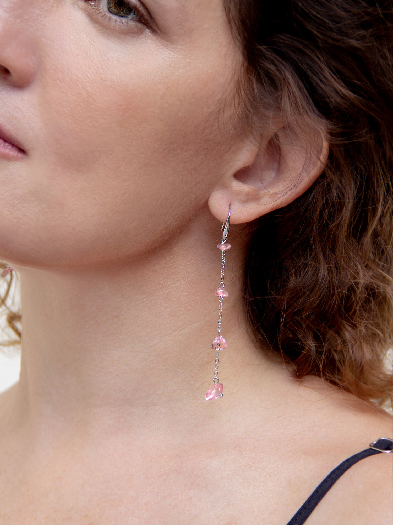 Серьги Koshika, халцедон