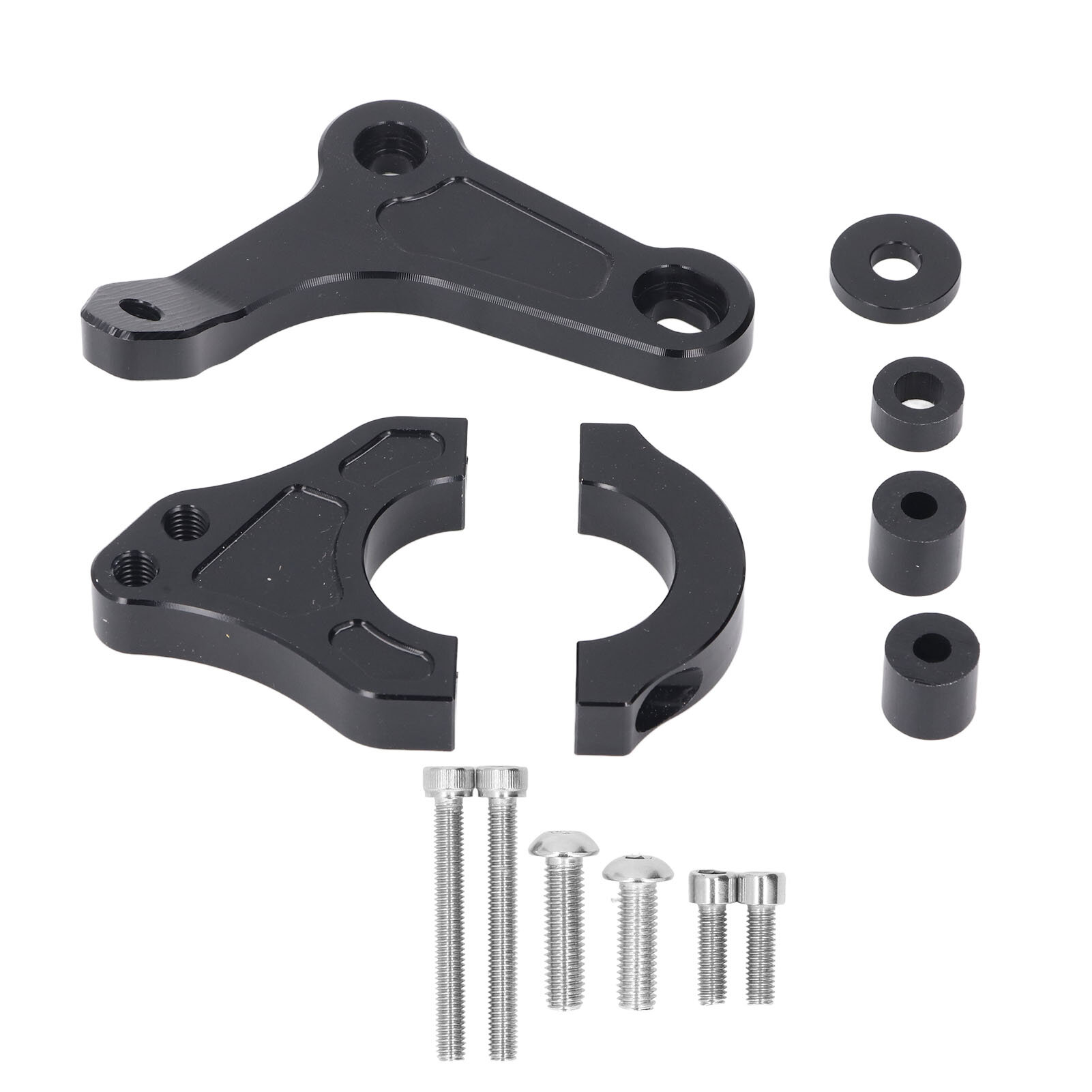 Кронштейн стабилизатора рулевого демпфера мотоцикла, регулируемый, из алюминиевого сплава, легкий, для XMAX300 2014-2017, черный