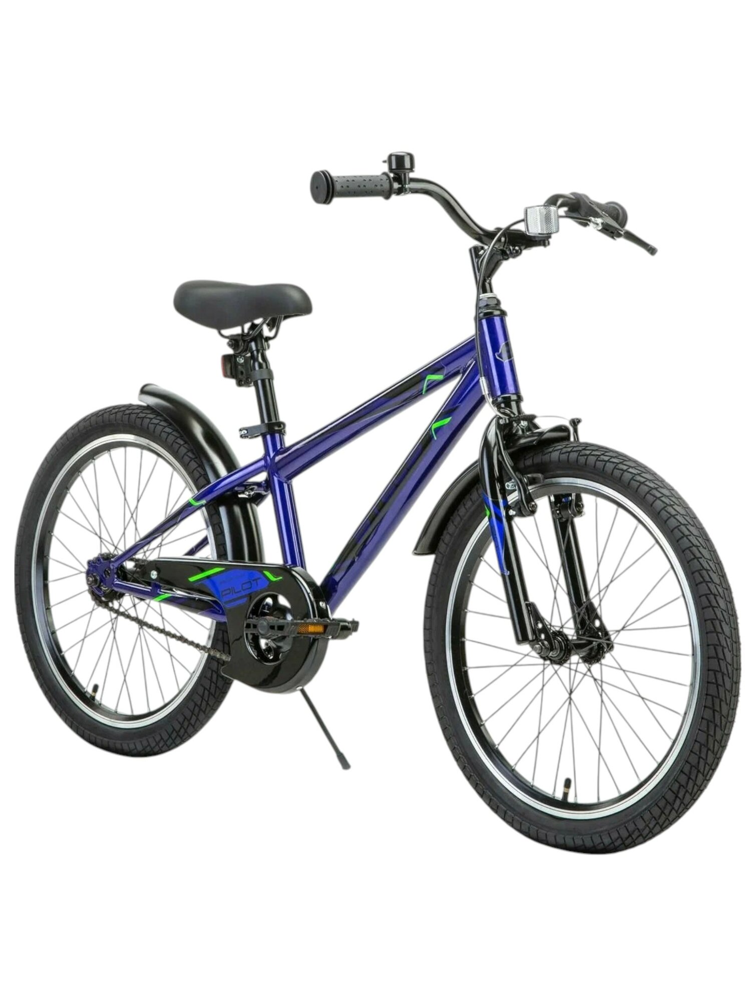 Велосипед детский подростковый горный STELS Pilot-200 V, рама 11, колеса 20, 1 скор. Синий, на рост 120-140, на 6-9 лет