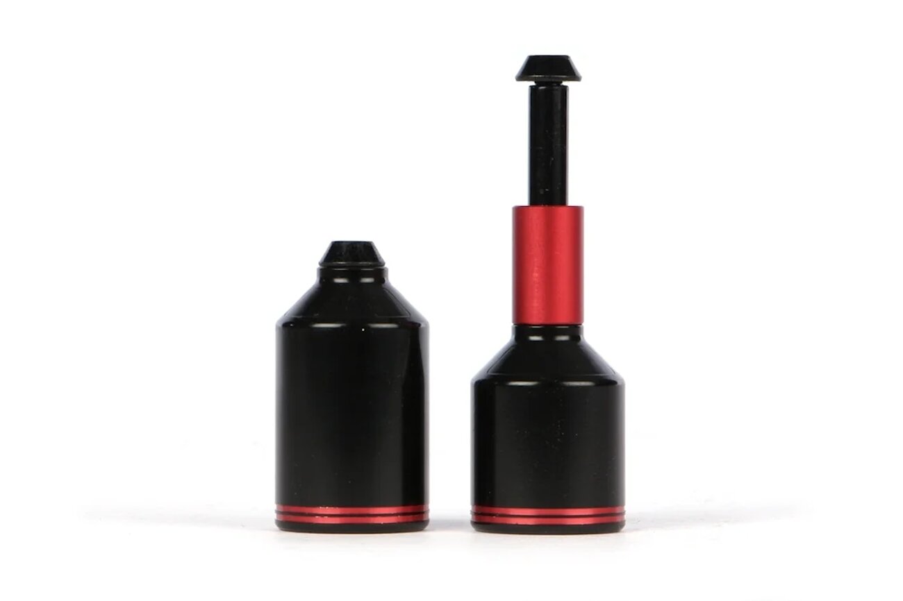 Пеги для трюкового самоката Ethic "Alu Pegs", комплект 2шт - Red