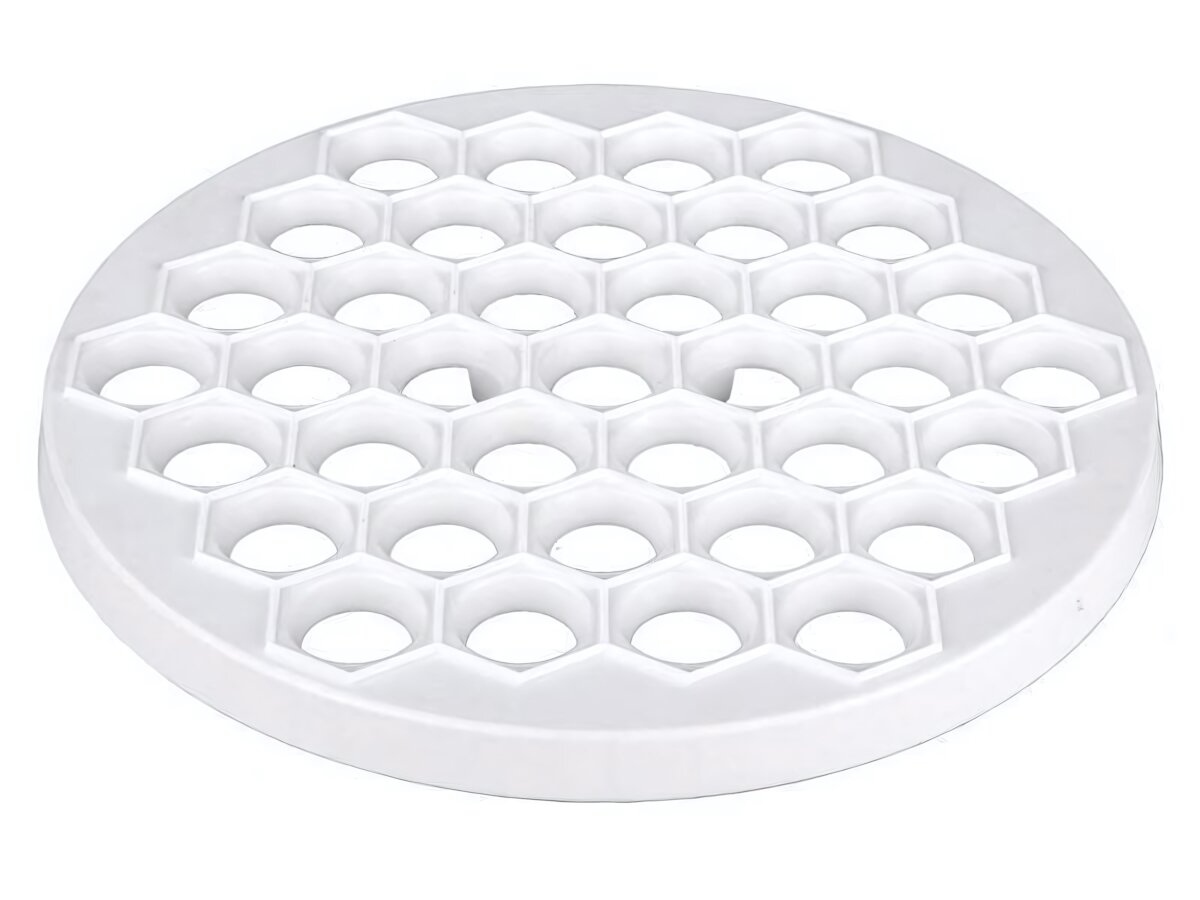 Пельменница 27см пластиковая, белая, EasyCut, облегчит готовку пельменей