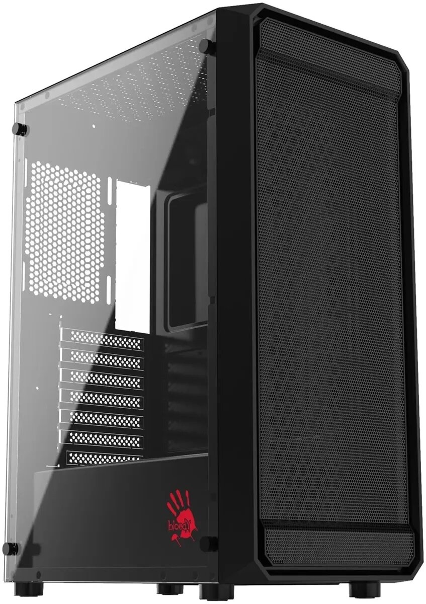 Корпус Bloody BD-CC114 черный без БП ATX 8x120mm 1xUSB2.0 1xUSB3.0 audio bott PSU