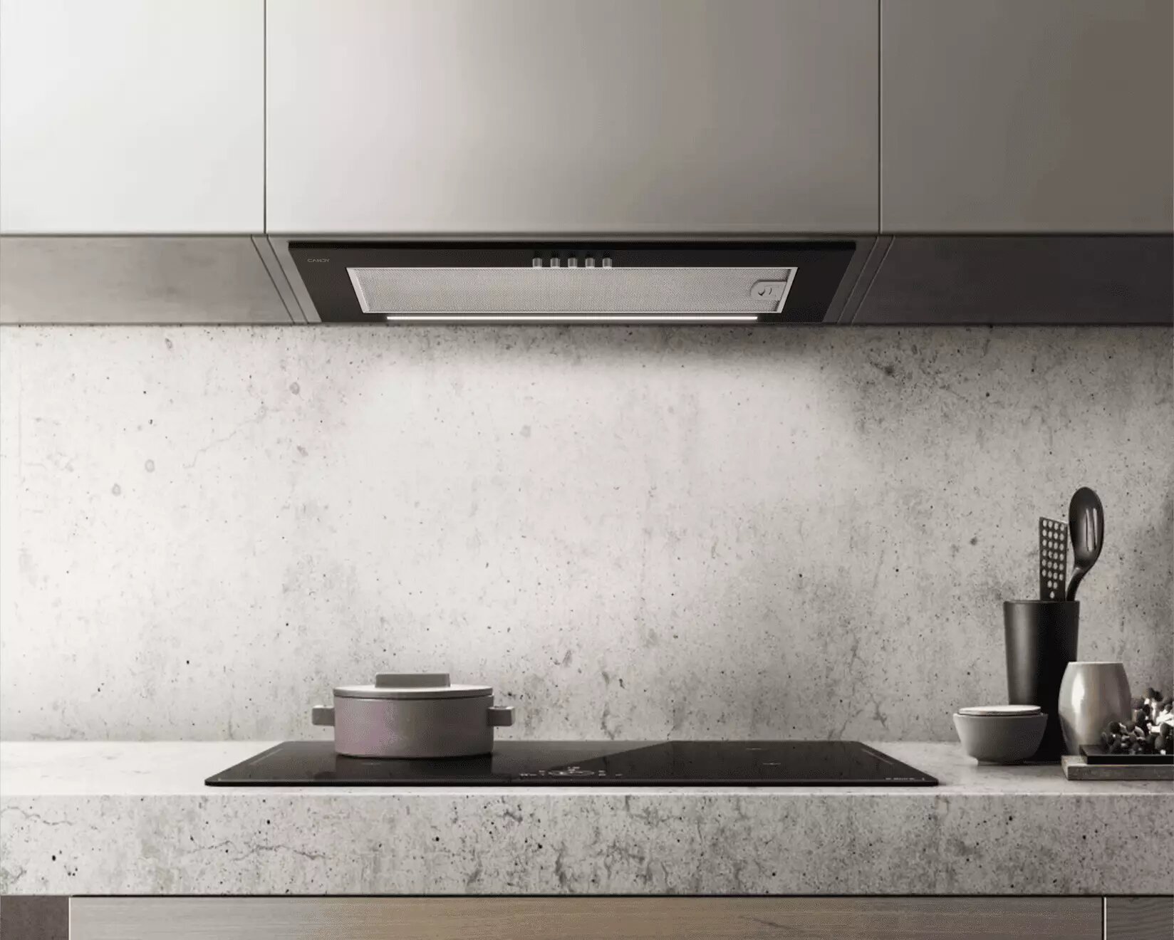 Встраиваемая вытяжка CANDY CVXBI64MB, черный, 600 м3/час, 54дБ